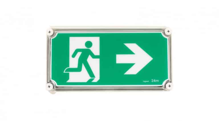 Legrand unveils new weatherproof LED exit signs - Electrical connection