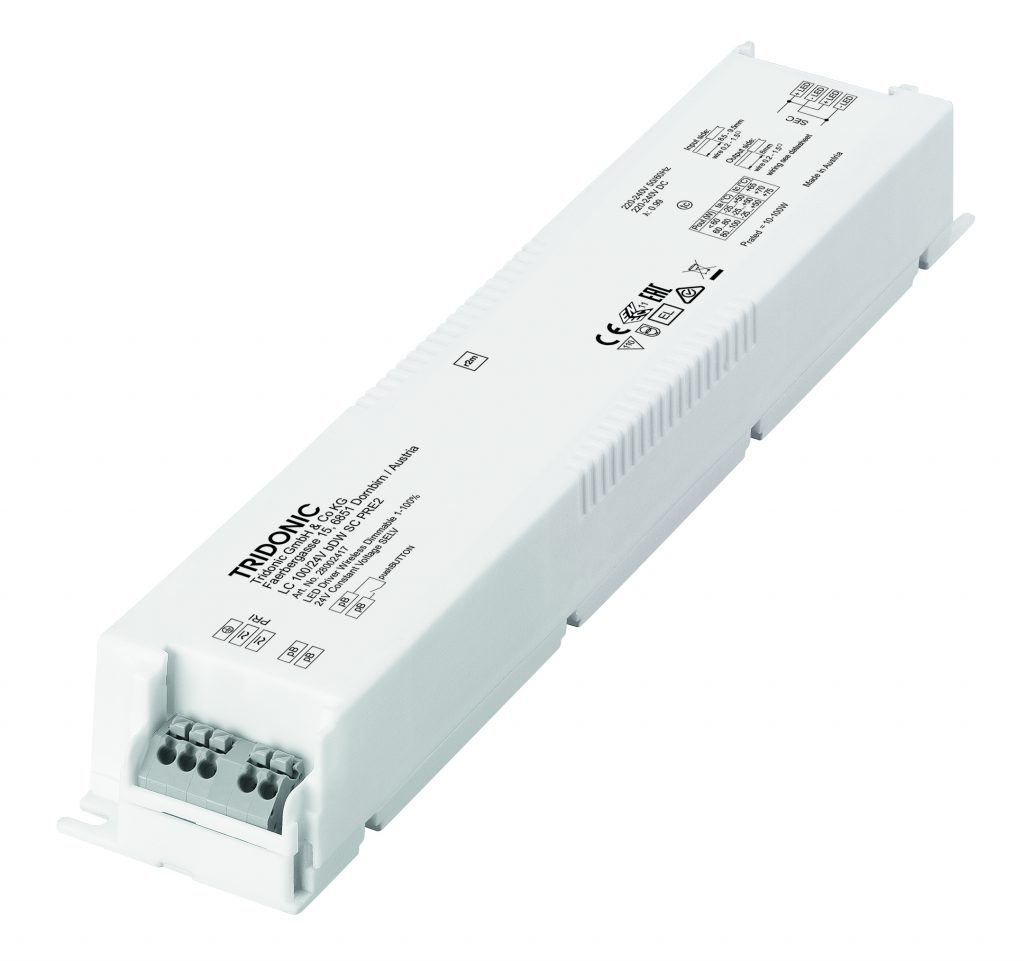 Tridonic basicDIM Wireless module integrated directly in the driver ...