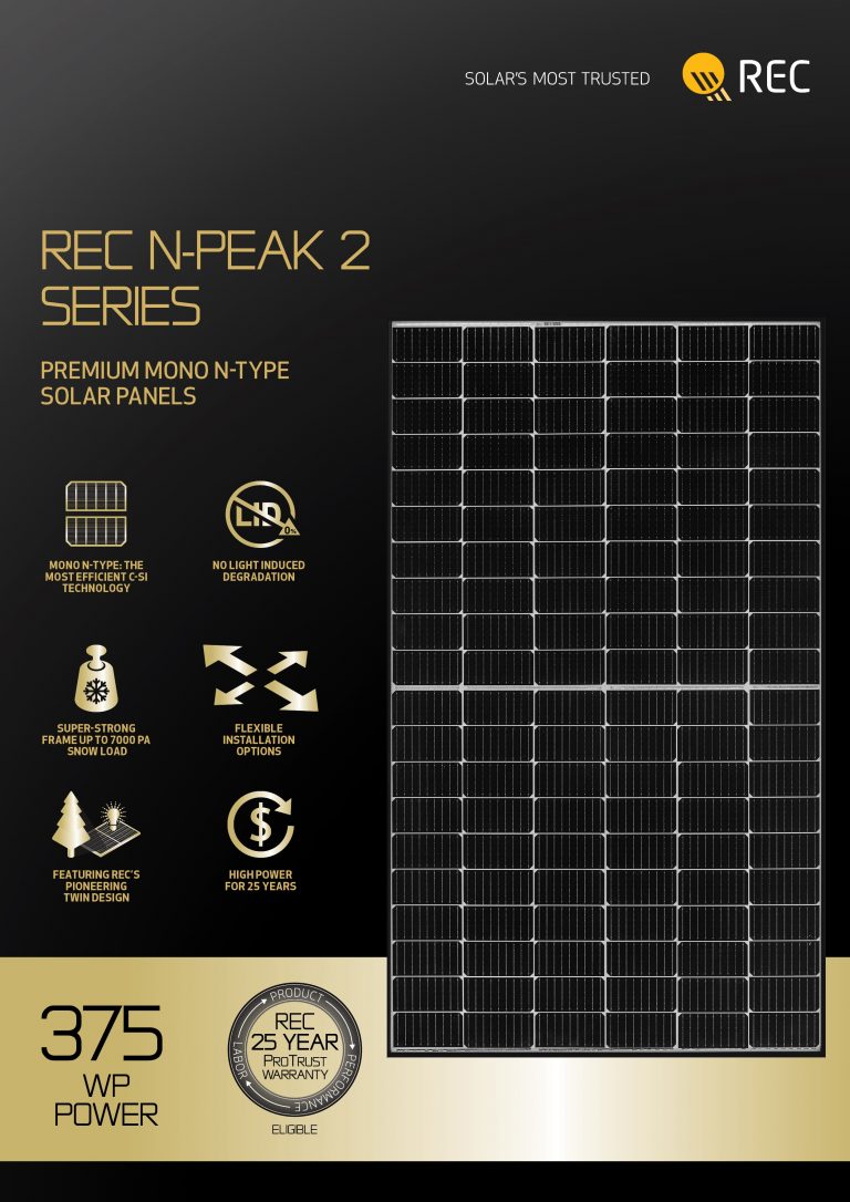 REC Group launches second generation N-Peak solar panel - Electrical ...